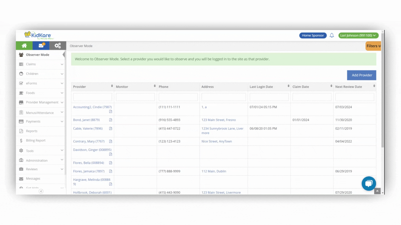 Renew Child Enrollments